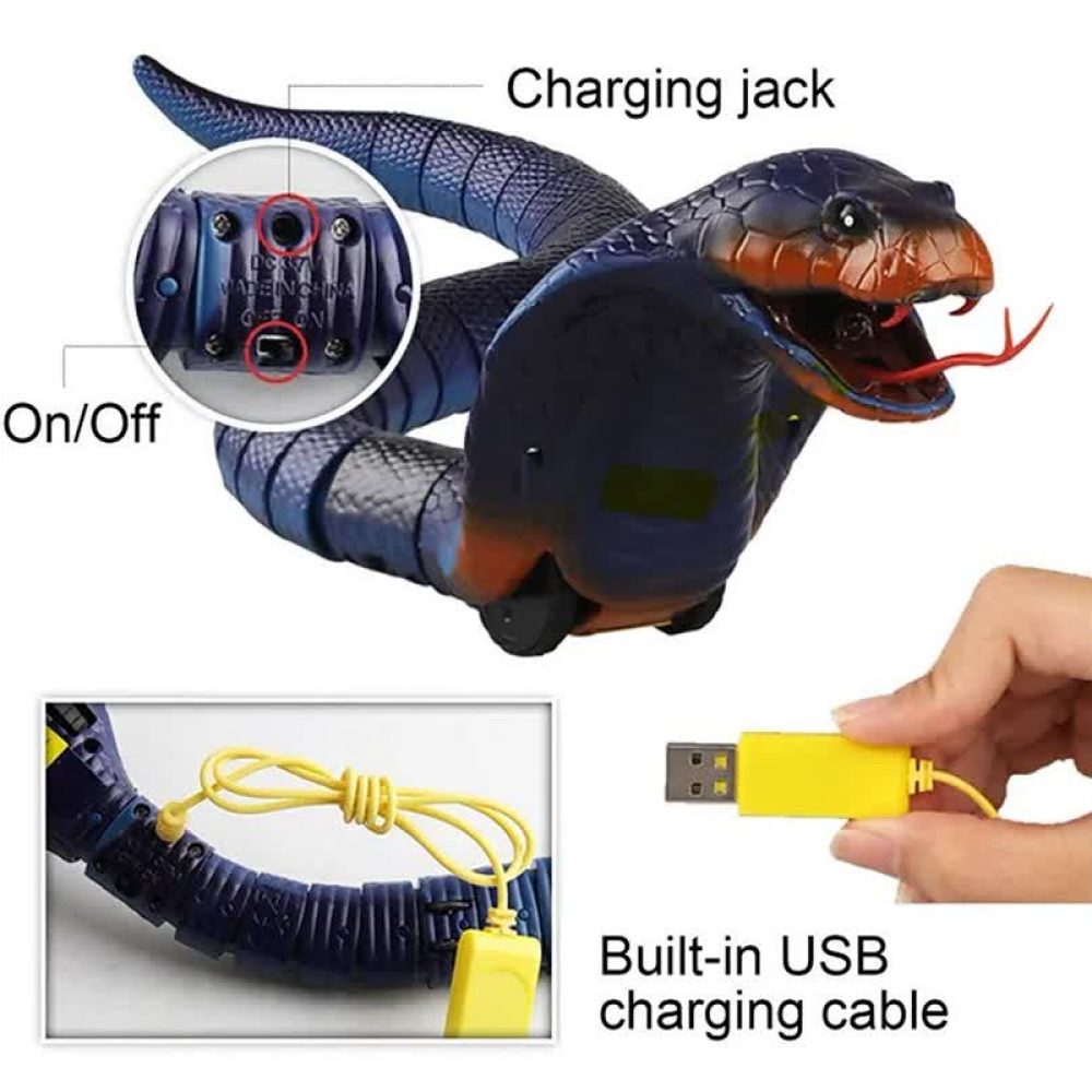 ربات اسباب بازی مار کبرا کنترلی شارژی REMOTE CONTROLLED COBRA SNAKE ... ربات اسباب بازی مار کبرا کنترلی شارژی REMOTE CONTROLLED COBRA SNAKE ...